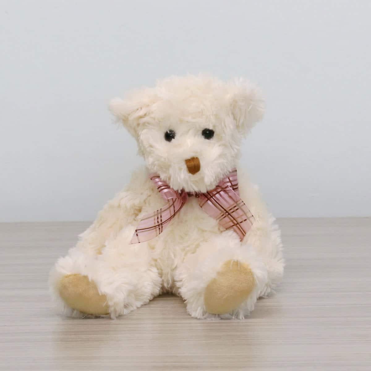 Cream Fuzzy Bear – Plush Toys in Montreal | Le Bouquet